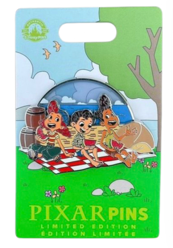 Disney Parks Luca Alberto Giulia Friends Picnic Serie Pin New with Card ...