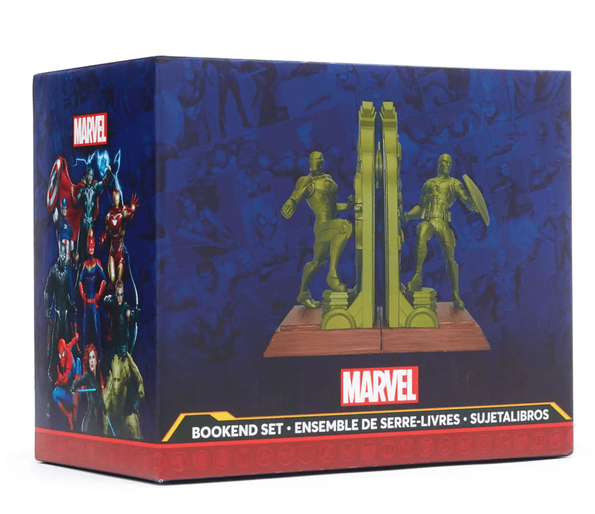 Disney Parks Marvel Avengers Book Ends Set, Sculpted Resin Artwork, New ...