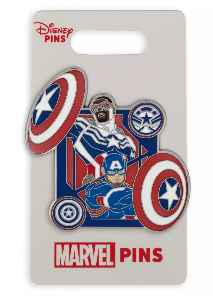 Disney Parks Marvel Captain America Pin Sam Wilson and John Walker New ...