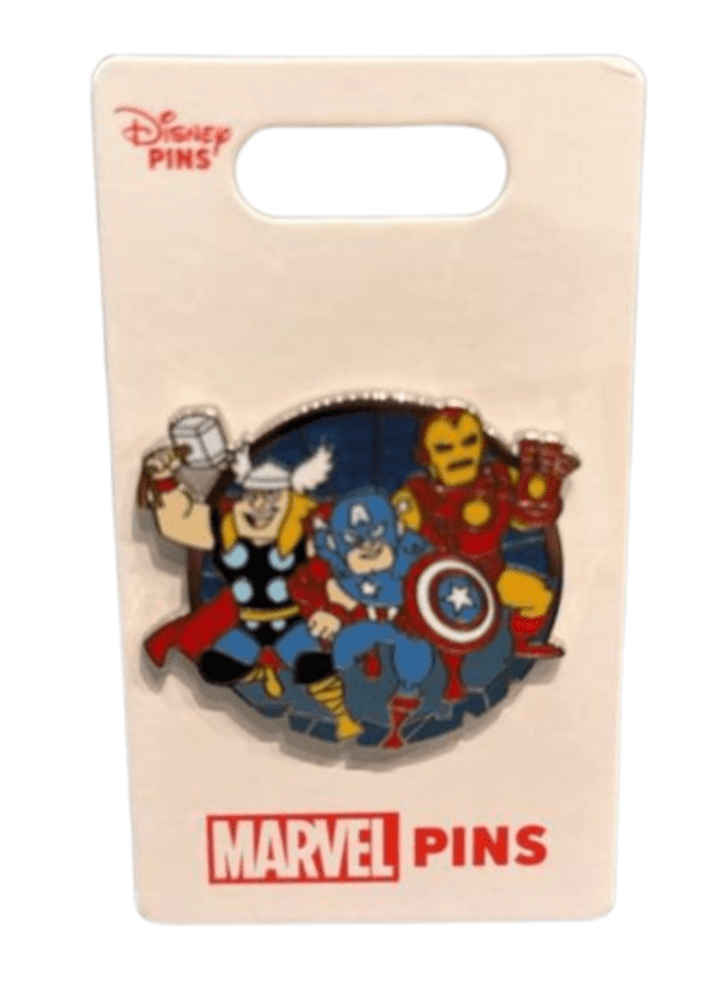 Disney Parks Marvel Family Cluster Iron Man Thor Captain America Pin ...
