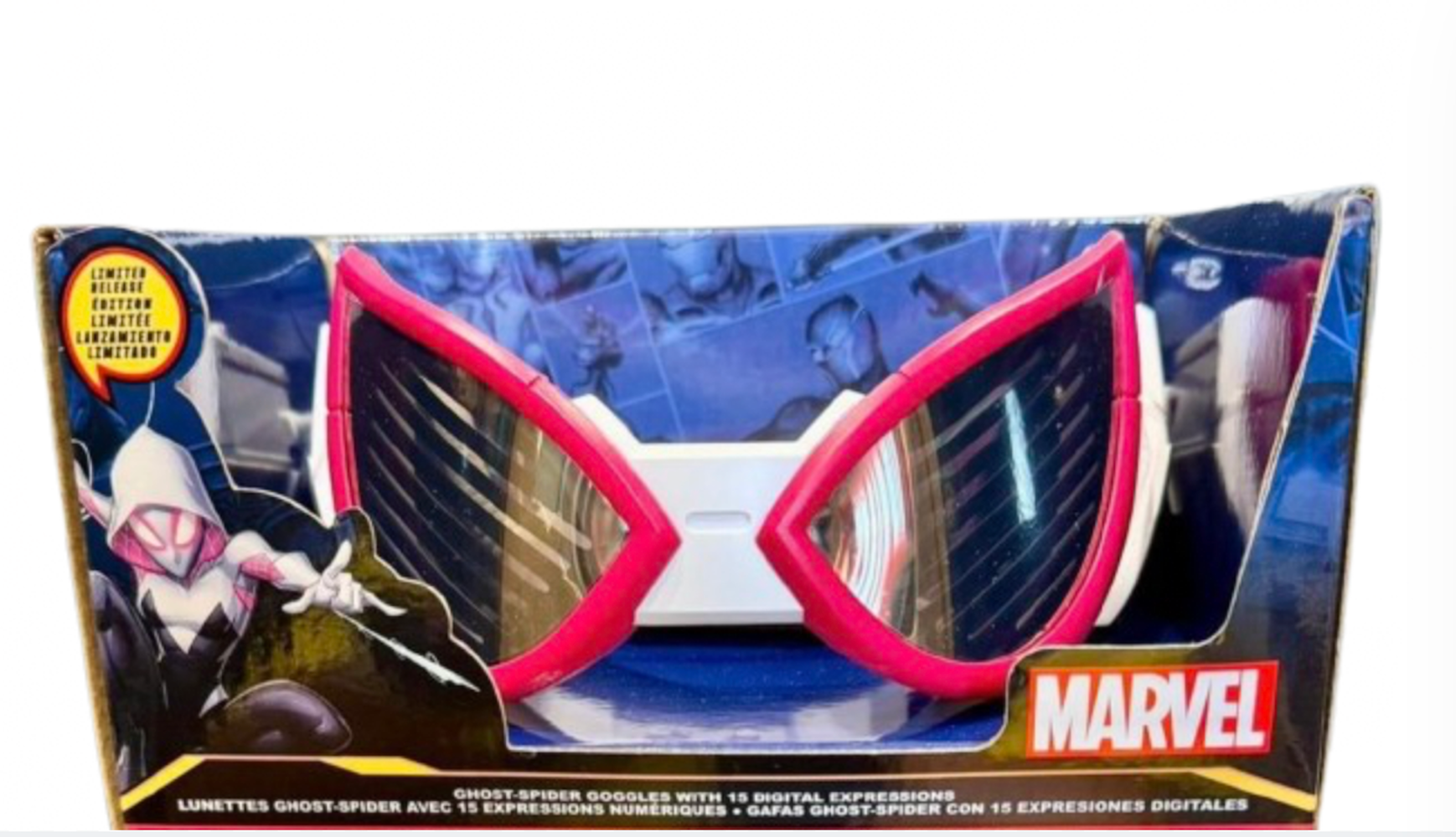 Disney Parks Marvel Ghost Spider Goggles with 15 Digital Expressions ...
