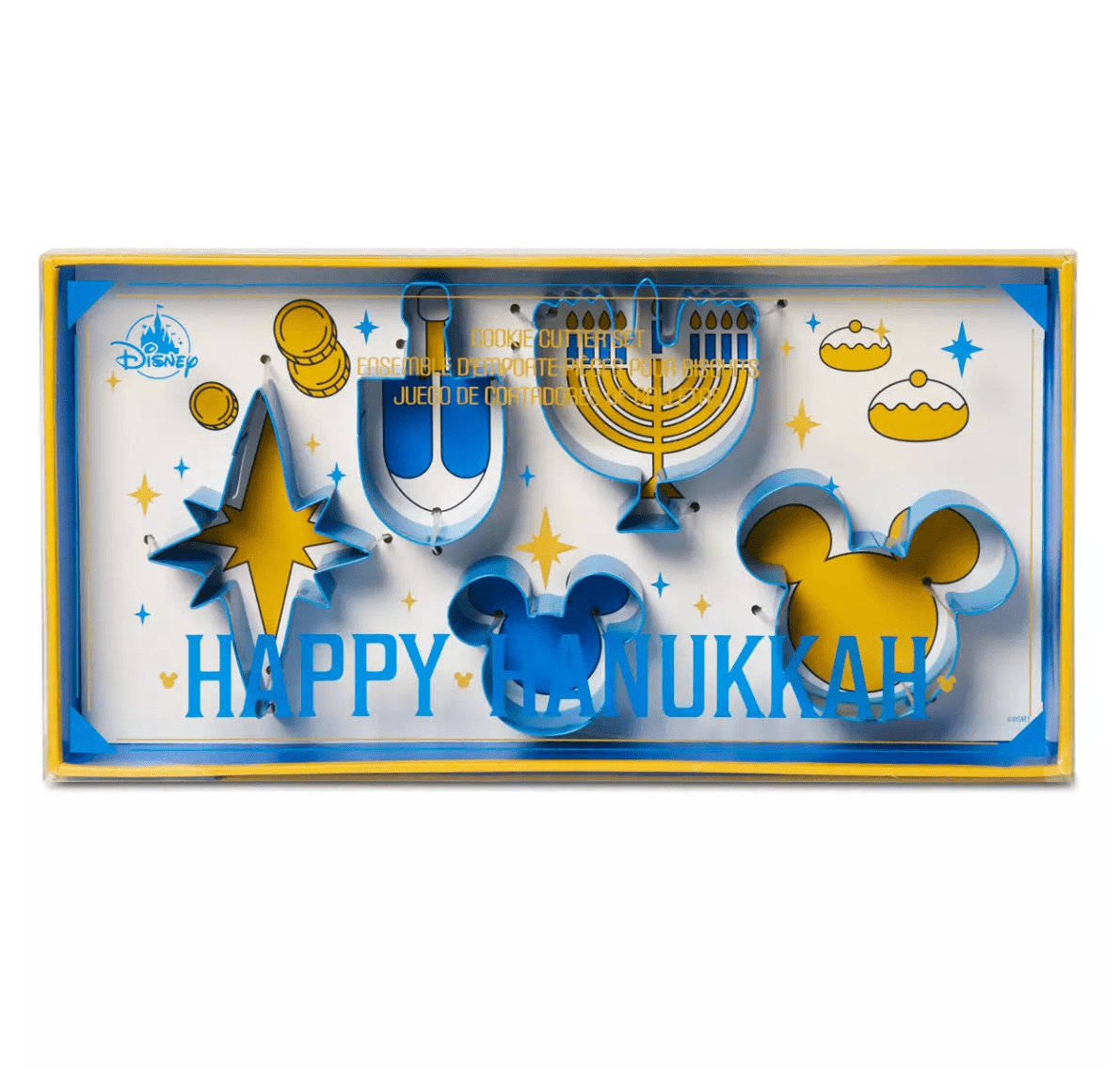 Disney Parks Mickey Icons Menorah Dreidel Star Hanukkah Cookie Cutter ...