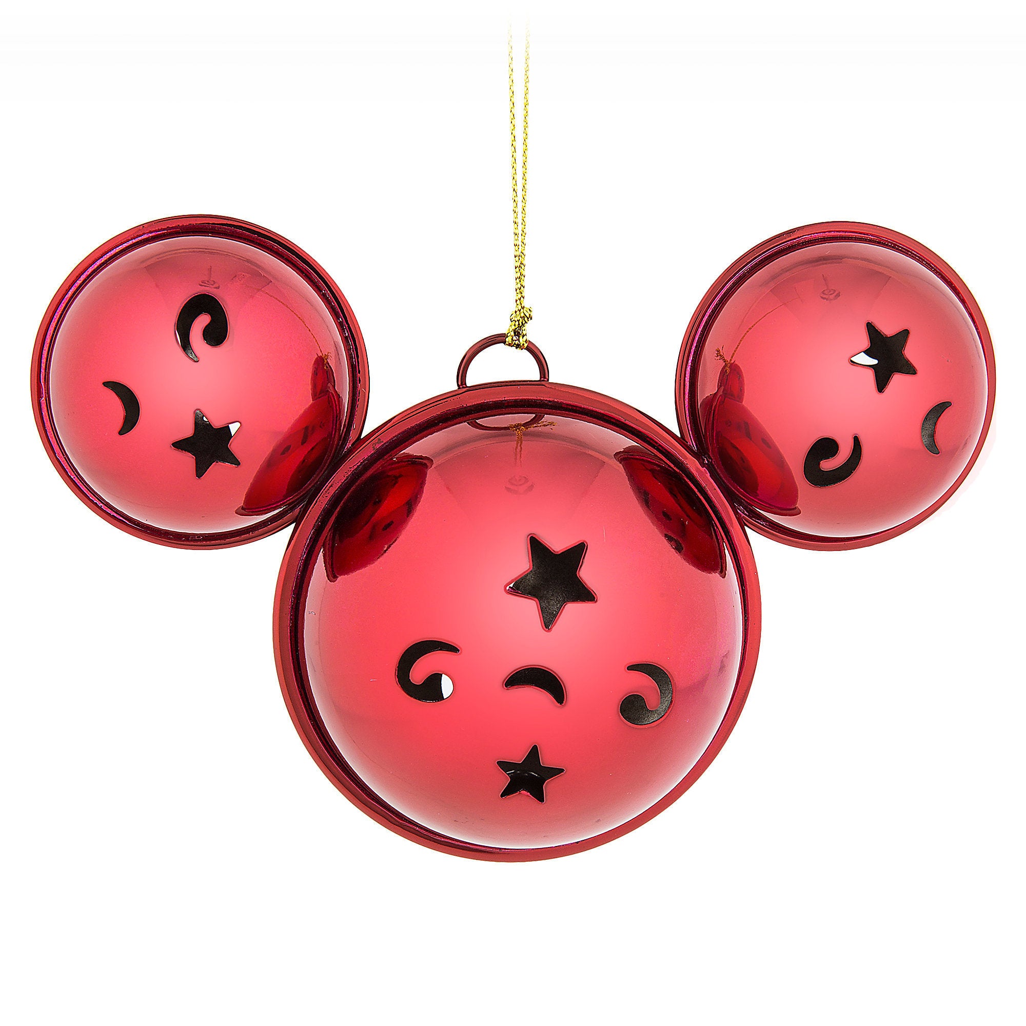 Disney Parks Mickey Mouse Bell Ornament Red Christmas New With Tags ...