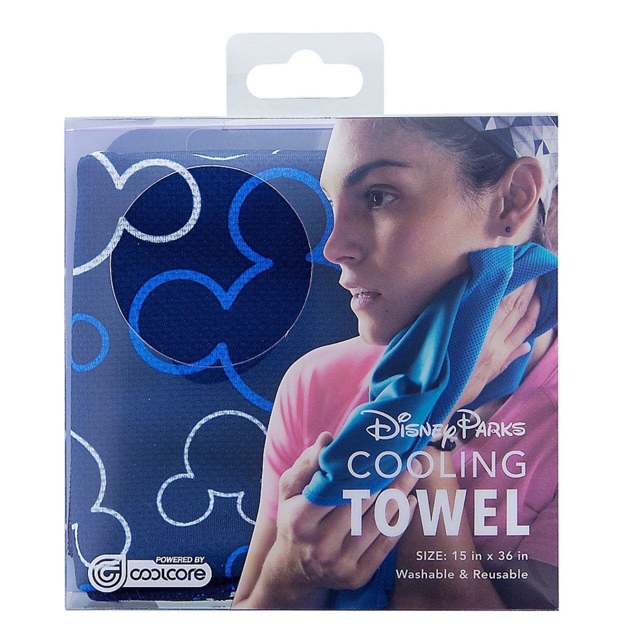 Disney Parks Mickey Mouse Blue Icon Polyester Cooling Cloth Towel By ...