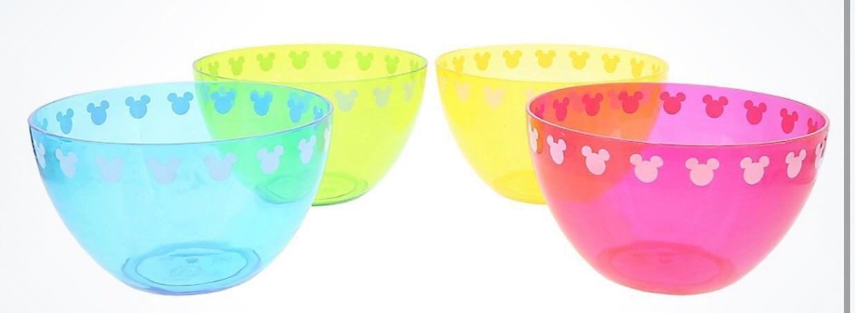 Disney Parks Mickey Mouse Color Fusion Bowls Set Of 4 New - Walmart.com