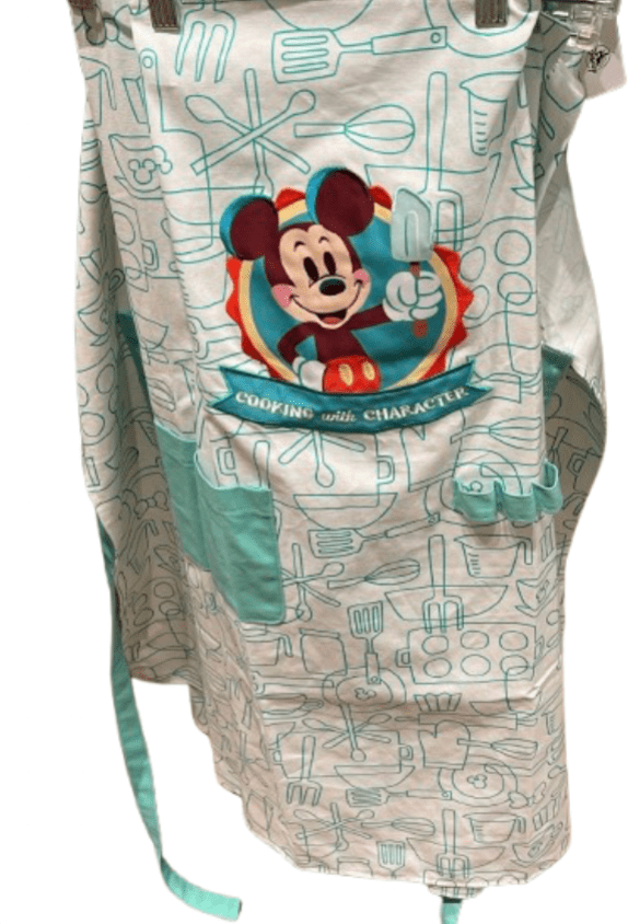 Disney Parks Mickey Mouse Cooking with Character Kitchen Apron New With ...