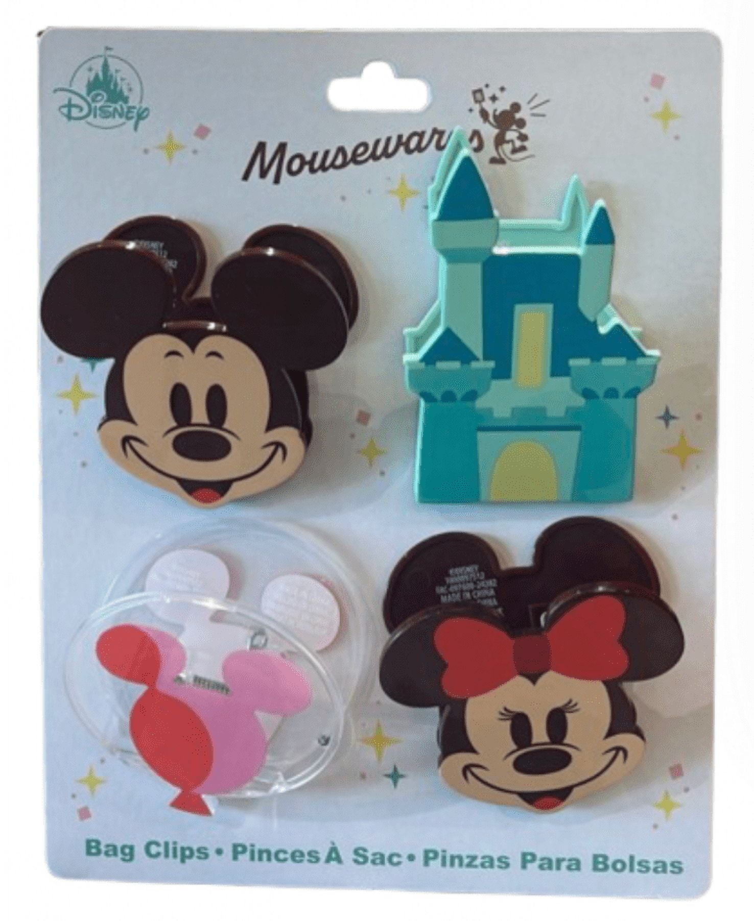 Disney Parks Mickey Mouse Icon Mousewares Bag Clips Set 4 New With Tag ...