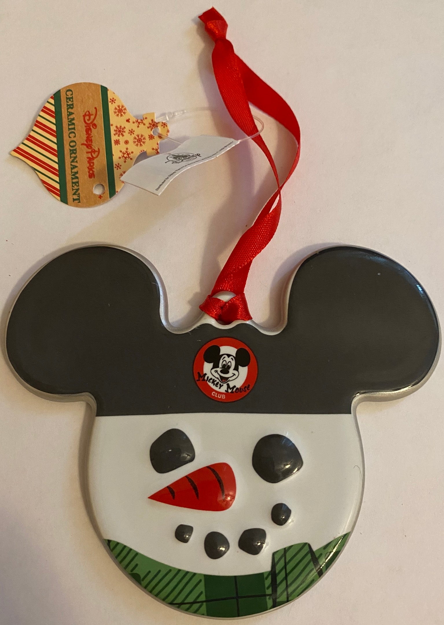 I Love Characters Mickey Mouse Icon Snowman Ceramic Ornament, Christmas ...