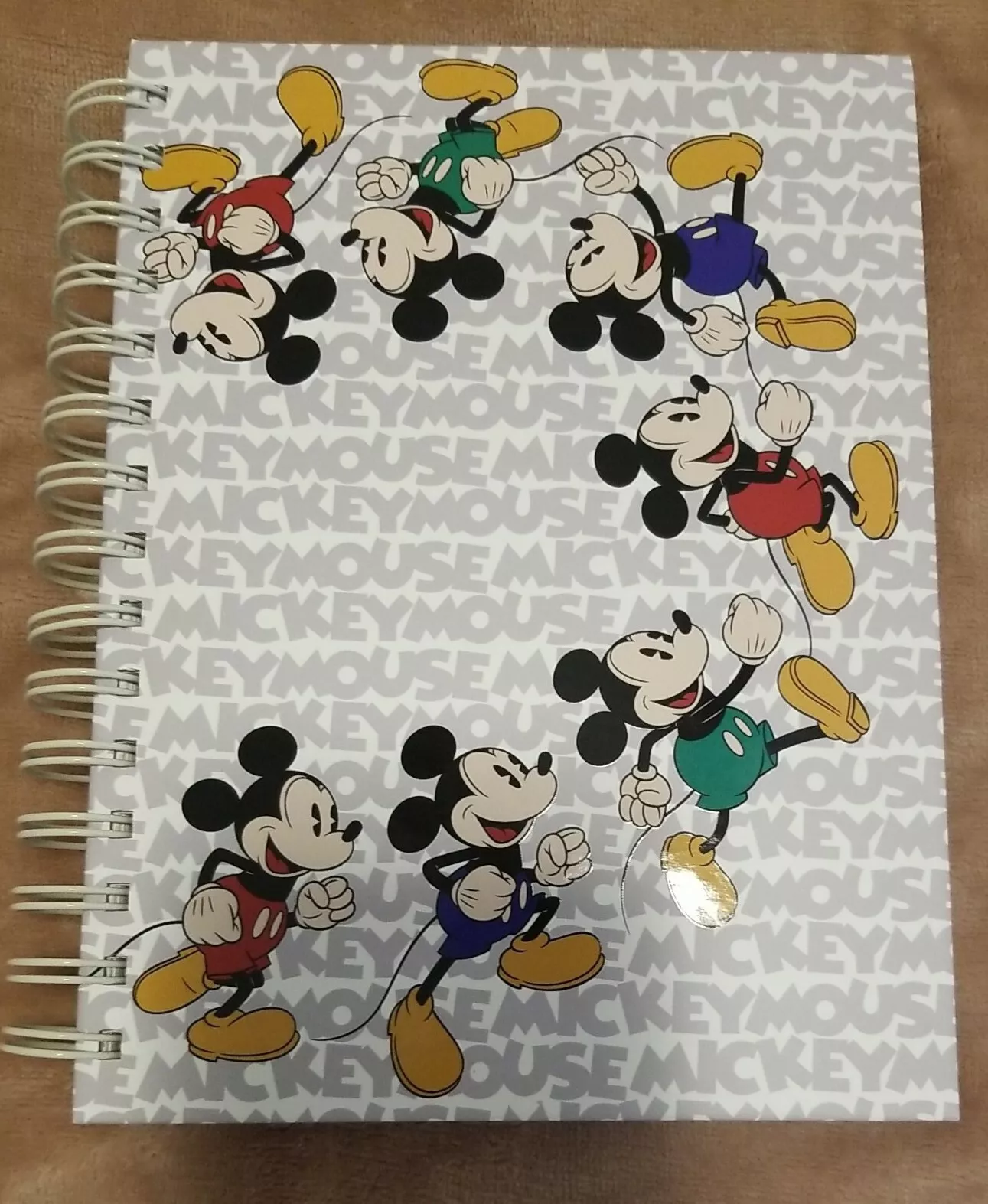 Disney Parks Mickey Mouse Lined Journal Spiral Notebook Hardcover Cute ...