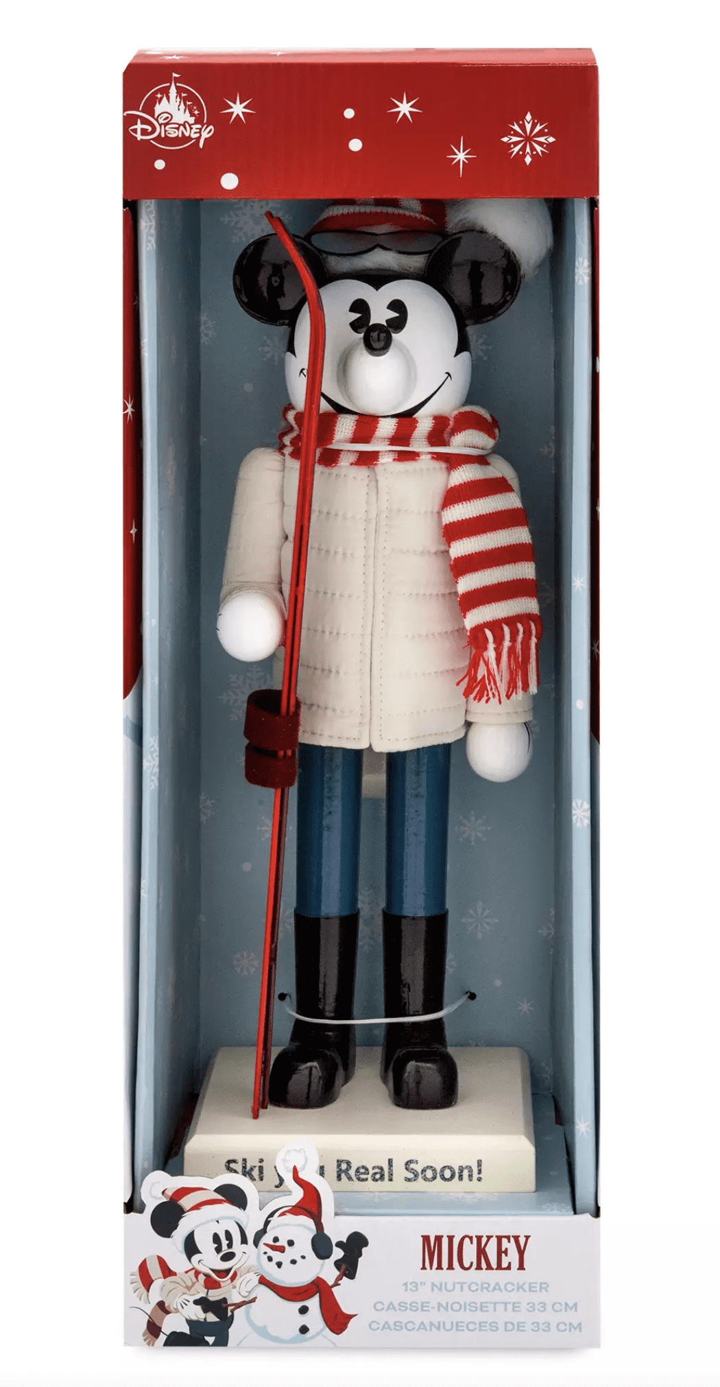 Disney Parks Mickey Mouse Nutcracker Figure Holiday Christmas New with ...