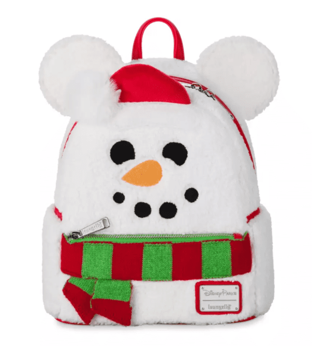 Disney Parks Mickey Mouse Snowman Holiday Loungefly Mini Backpack New ...