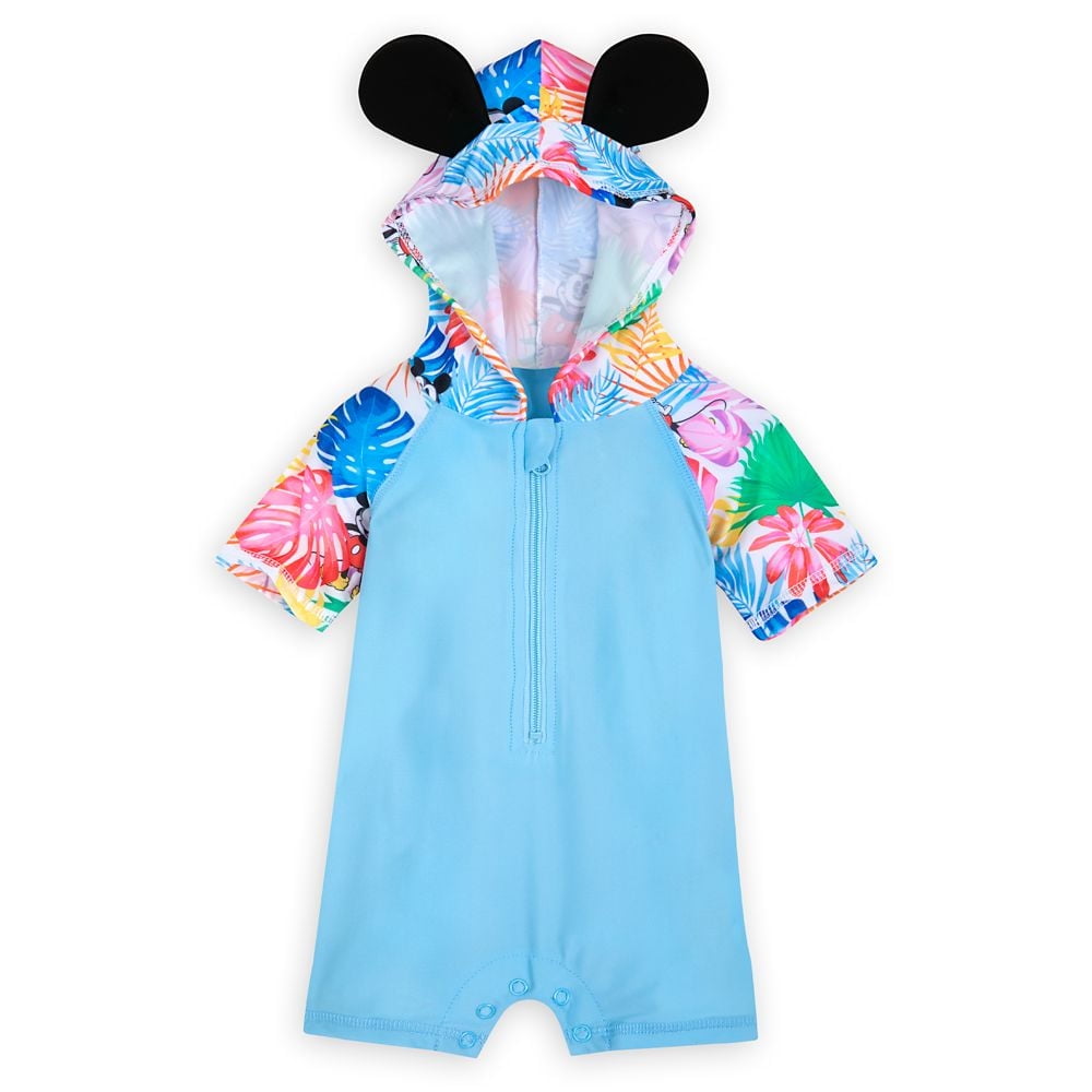 Disney Parks Infant Mickey Mouse Tropical Bathing Suit, Character Swim ...