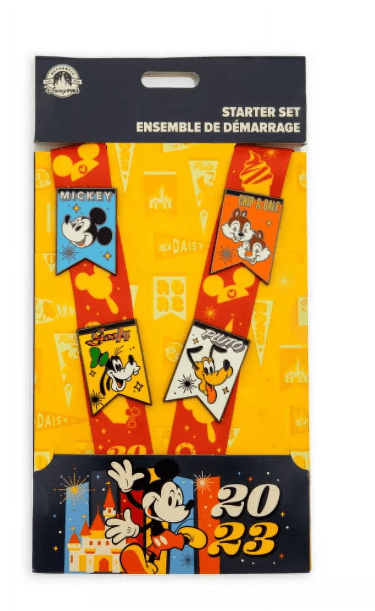 Disney Parks Mickey Mouse and Friends 2023 Pin Trading Starter Set New ...