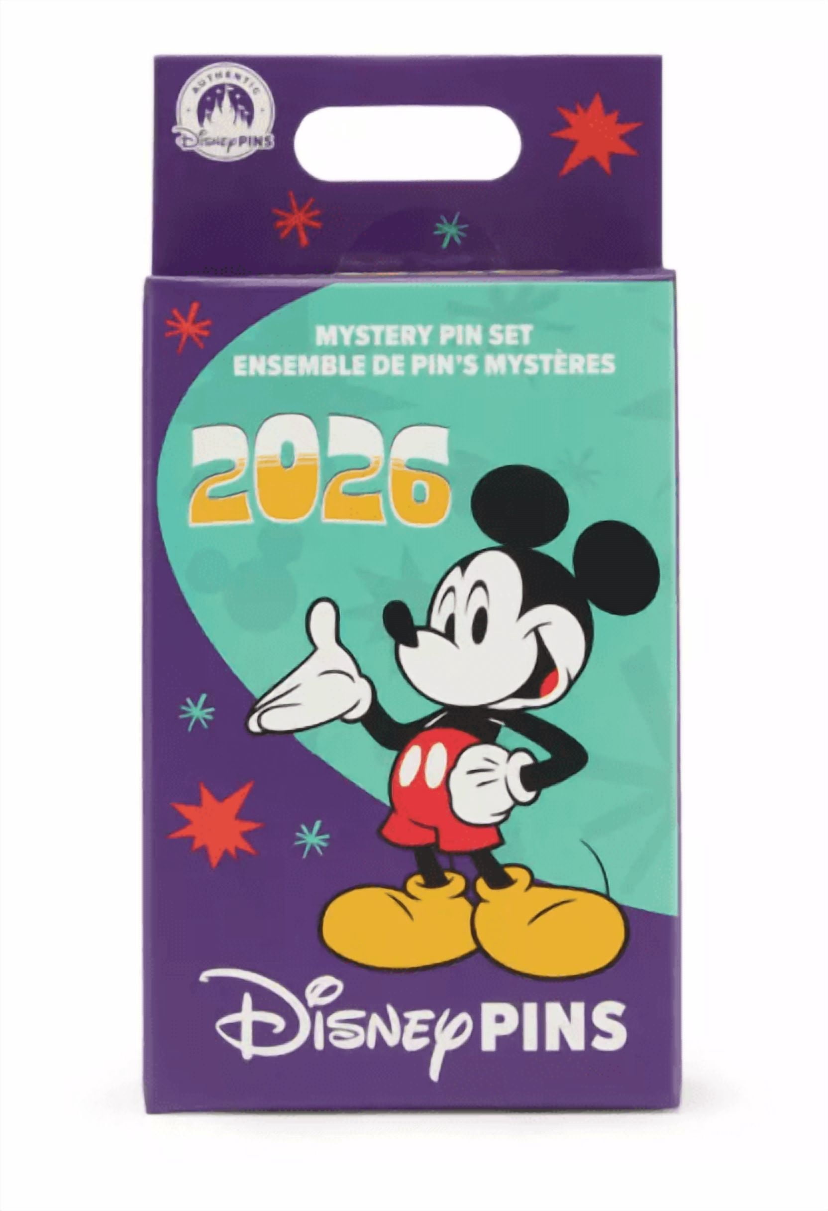 Disney Parks Mickey Mouse and Friends 2026 Mystery Pin Blind Pack 2 Pc ...