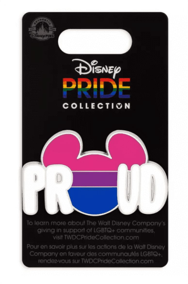 Disney Parks Mickey Proud Icon Pin Bisexual Flag Pride Collection New ...