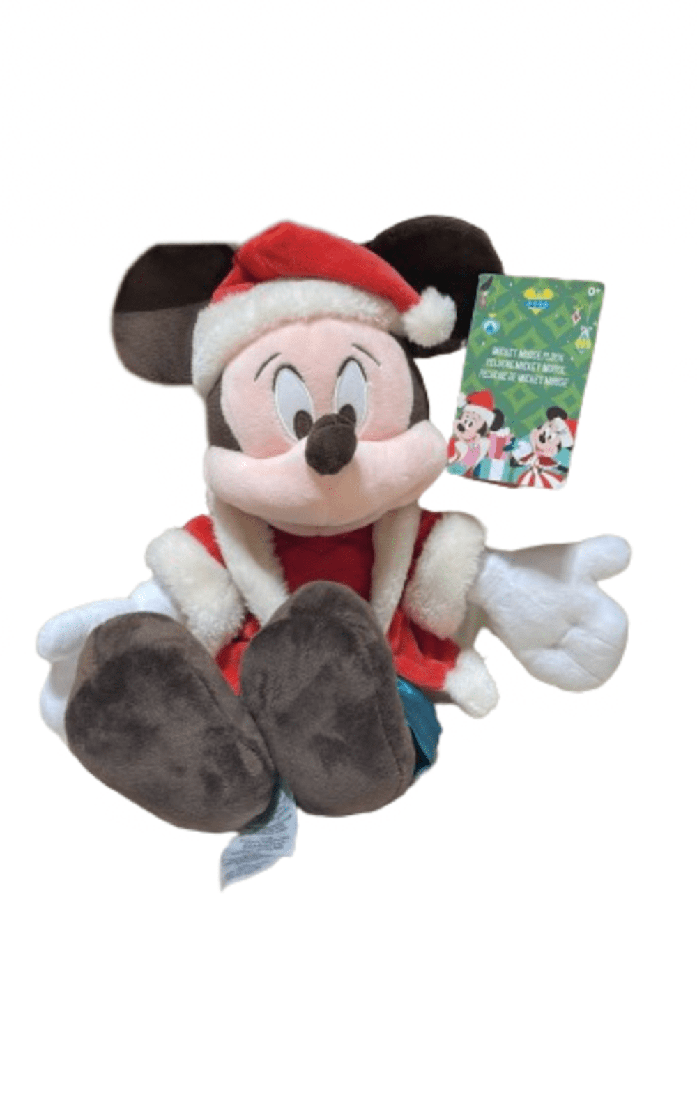Disney Parks Mickey Santa Christmas Holiday Plush New with Tag ...