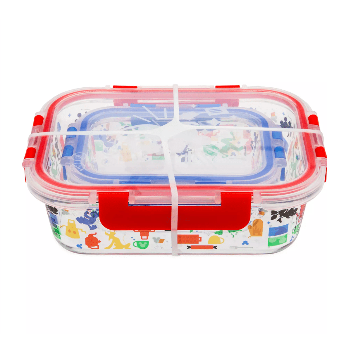 Disney Parks Mickey and Friends Mousewares Glass Storage Container Set ...
