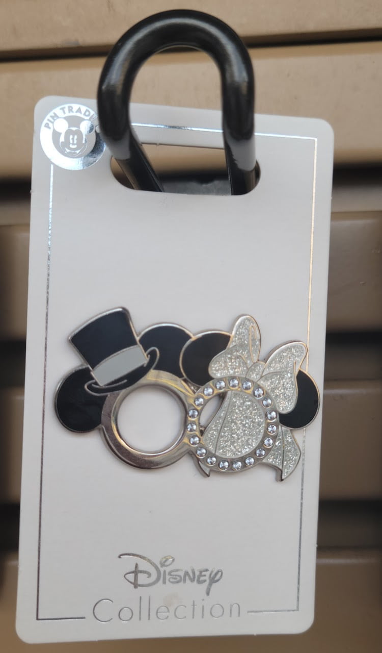 Disney Parks Mickey and Minnie Wedding Rings Pin New with Card ...