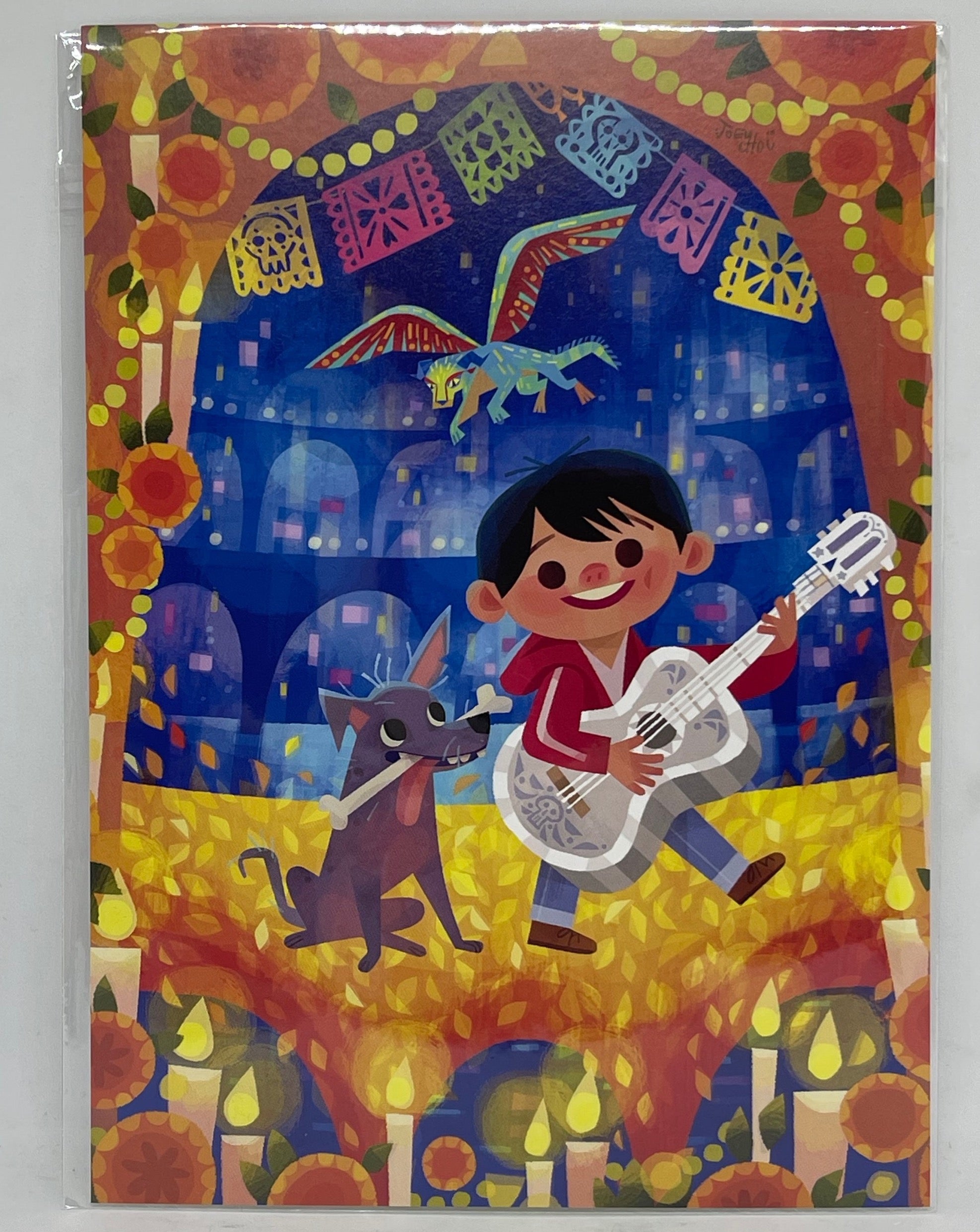 Disney Parks Miguel and Dante by Joey Chou Postcard Wonderground ...