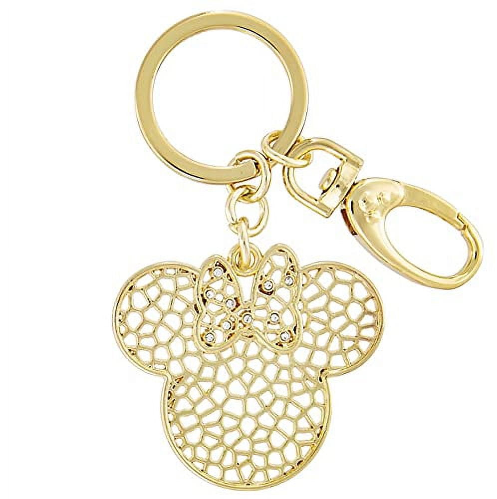 Disney Parks Minnie Gold Keychain - Walmart Business Supplies