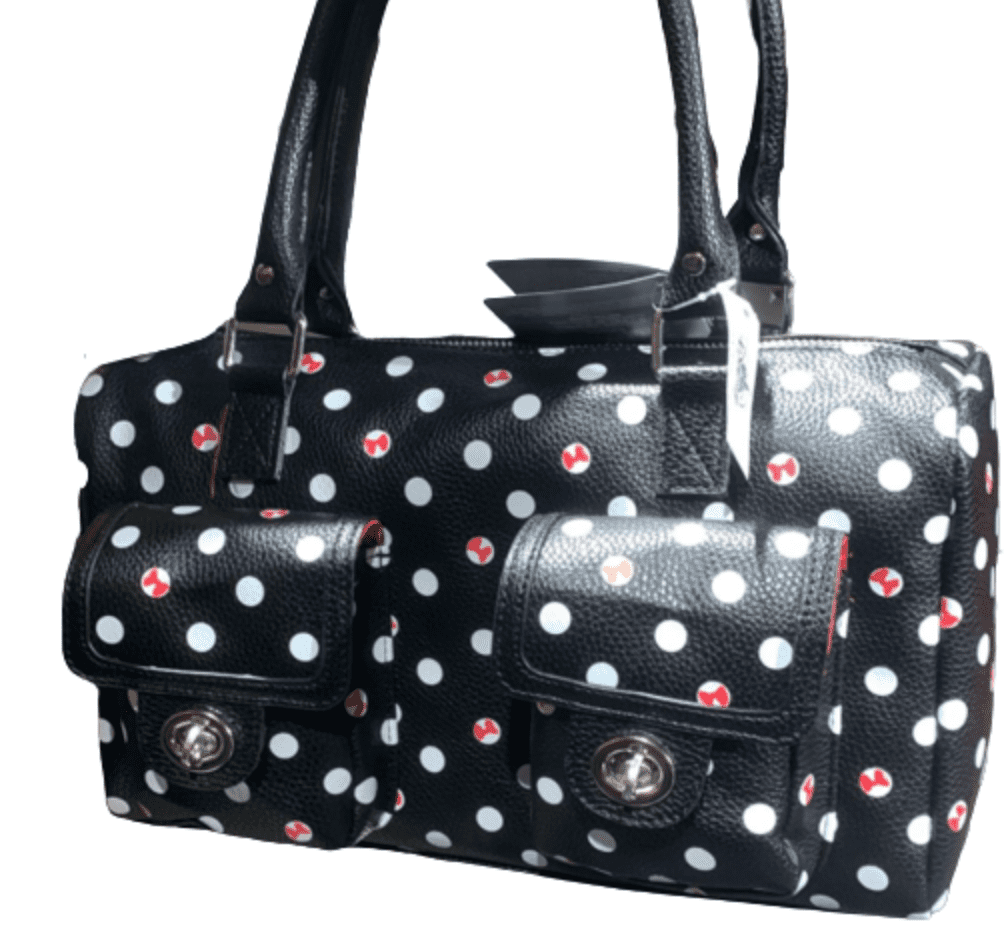 Disney Parks Minnie Mouse Dots Black Handbag New With Tag - Walmart.com