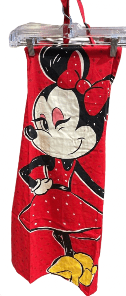 Disney Parks Minnie Mouse Dots Red Kitchen Apron New With Tag - Walmart.com