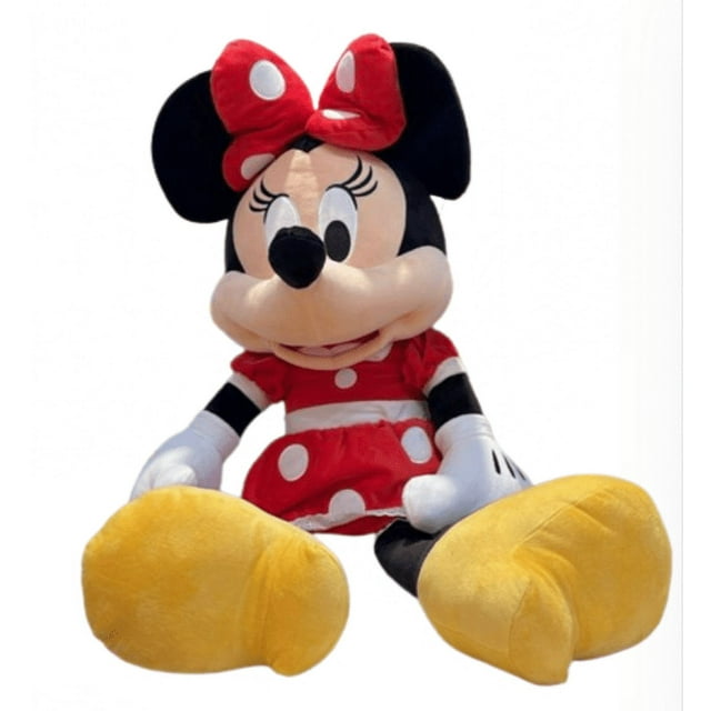 Disney Parks Authentic Minnie Mouse Jumbo Plush Stuffed Animal Toy New ...