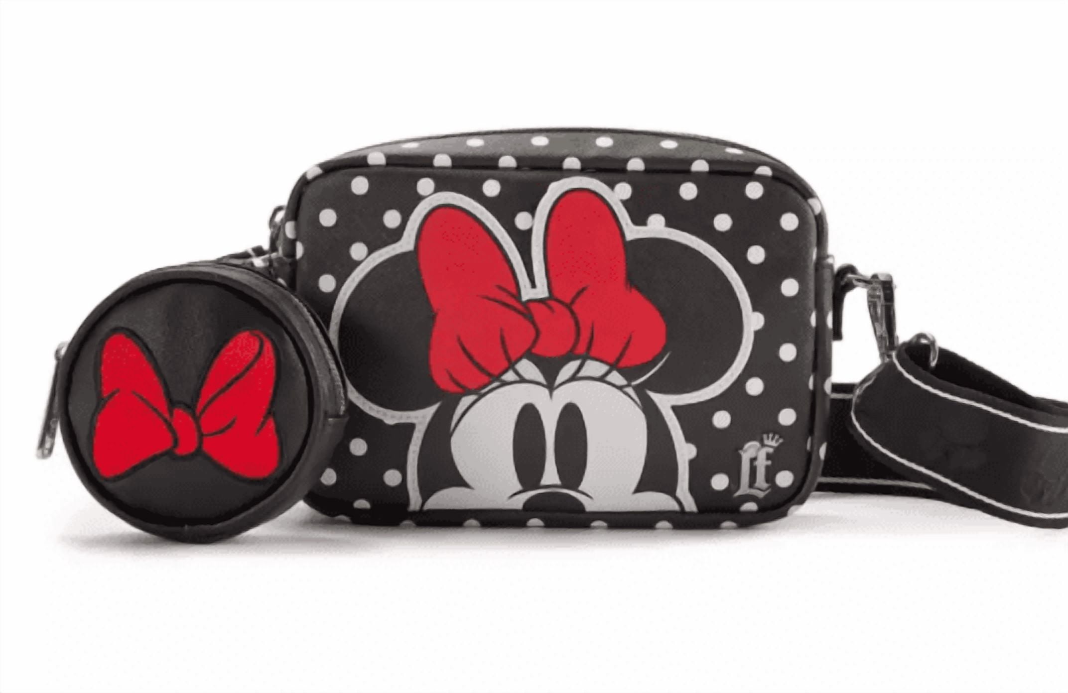 Disney Parks Minnie Mouse Loungefly Crossbody Bag & Coin Pouch Set New ...