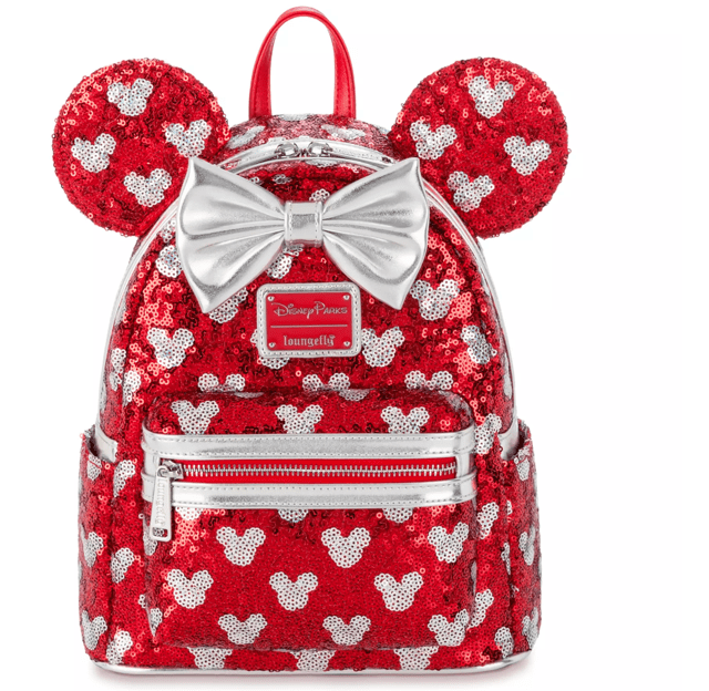 Disney Parks Minnie Mouse Sequined Loungefly Mini Backpack New With Tag ...