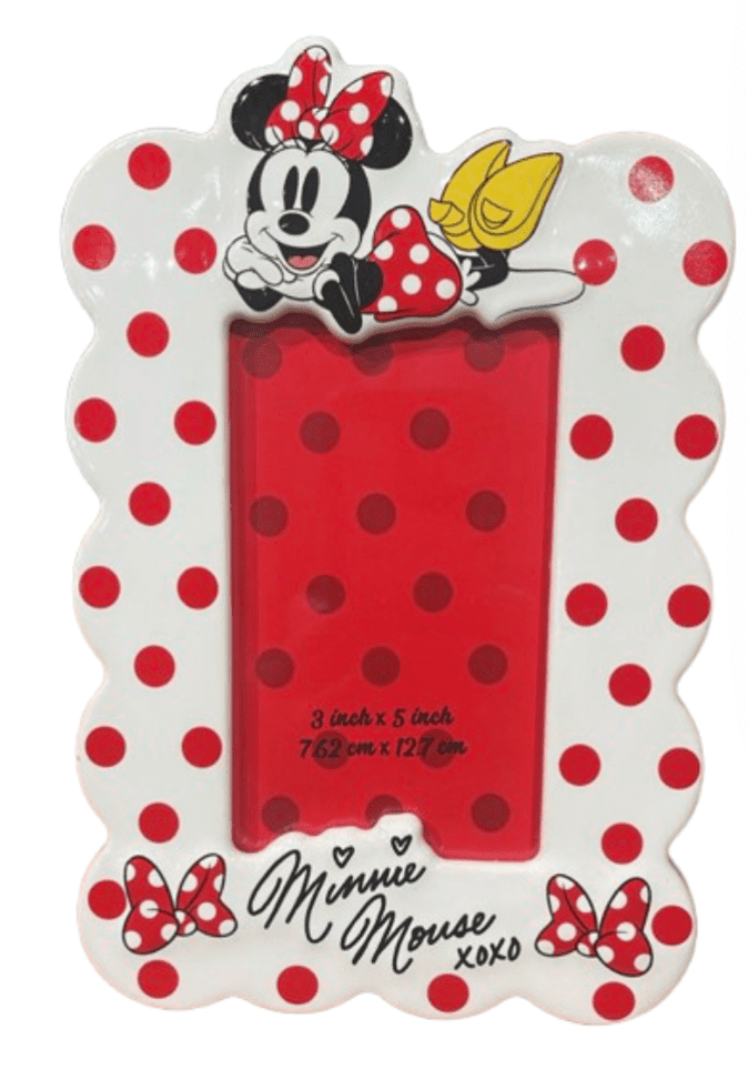 Disney Parks Minnie Mouse XOXO White Red Dots Photo Frame New With Tag ...