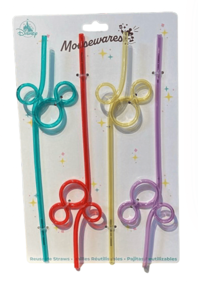 Disney Parks Mousewares Mickey Mouse Icon Straw Set New With Tag ...