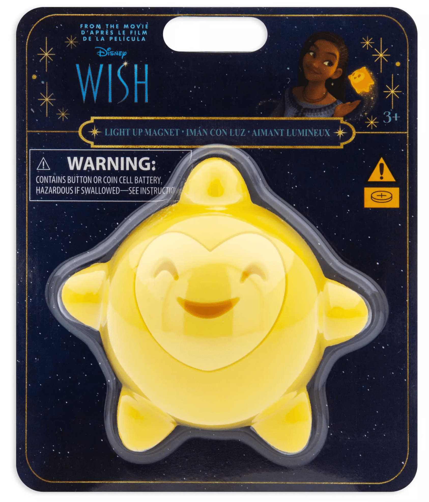 Disney Parks Movie Wish Golden Star Light Up Magnet - Walmart.com