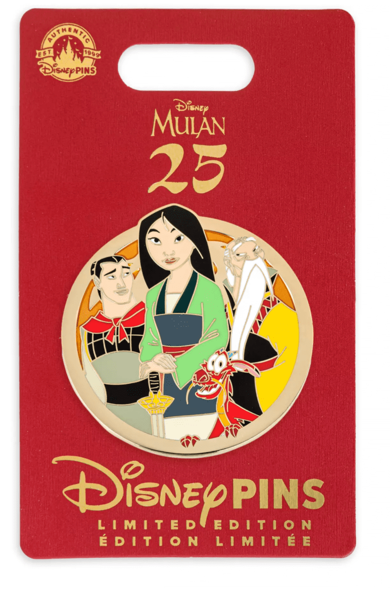 Disney Parks Mulan 25th Anniversary Pin – Limited Edition New with Card ...