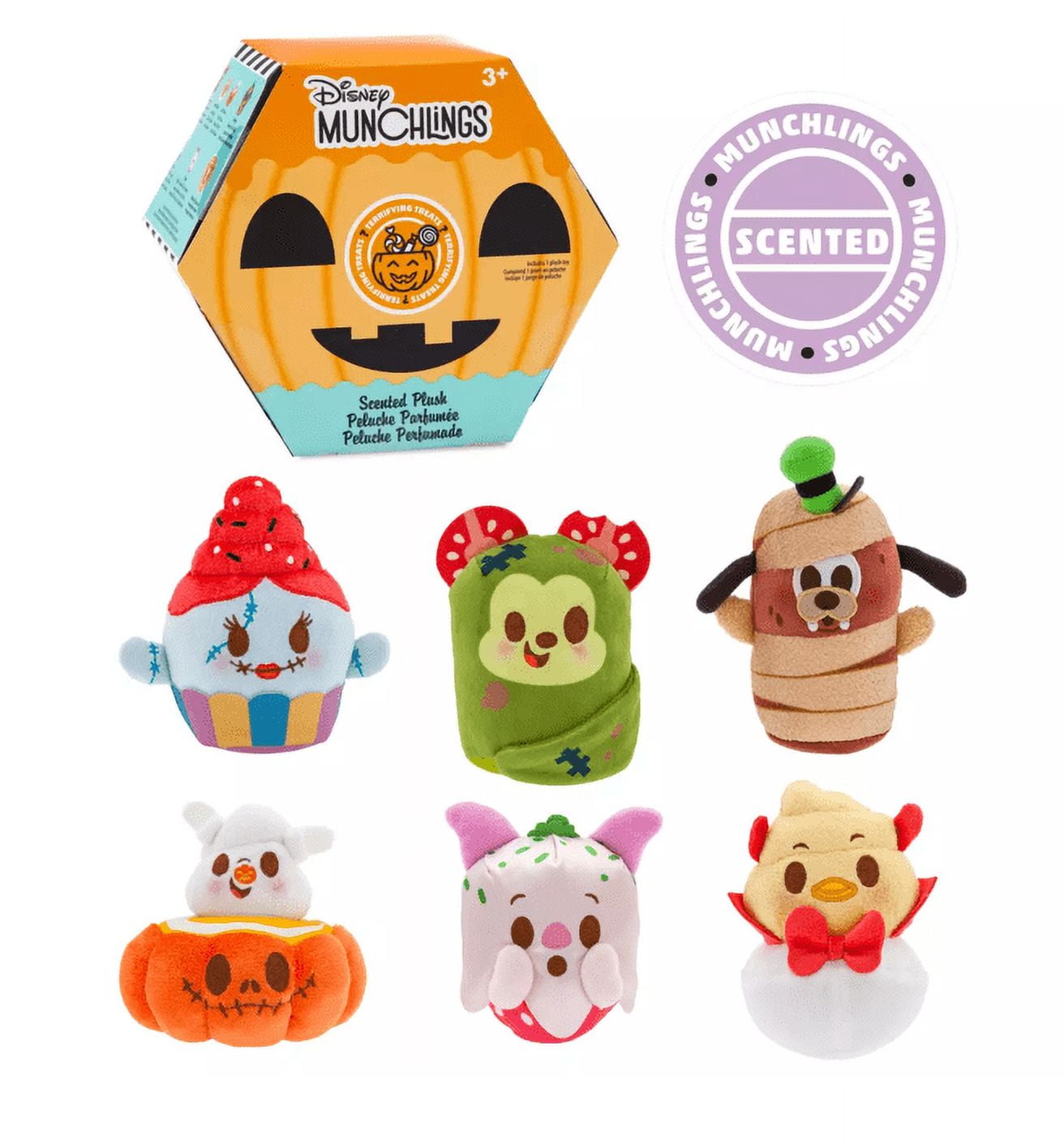 Disney Parks Munchlings Mystery Scented Plush Terrifying Treats Micro ...