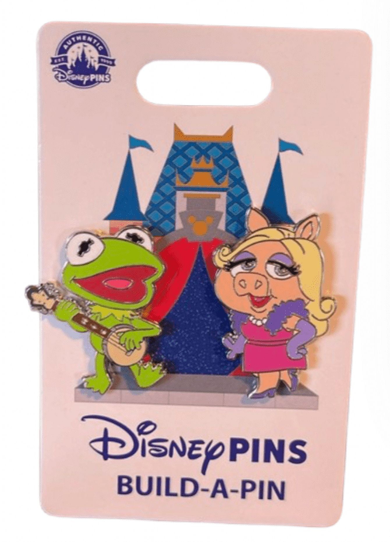 Disney Parks Muppets Kermit & Miss Piggy Build-a-Pin New With Card ...