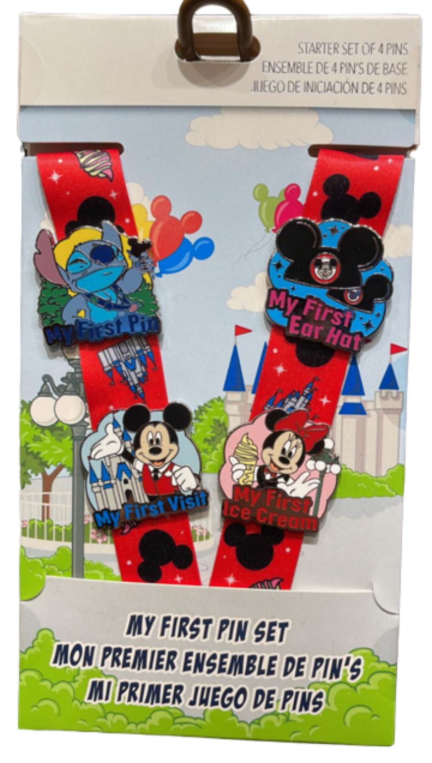 Disney Parks My First Pin Set Starter Kit With 4 Pin New with Card ...