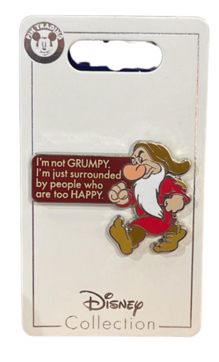 Disney Parks Not Grumpy, people too Happy Seven Dwarfs Pin New With Tag ...