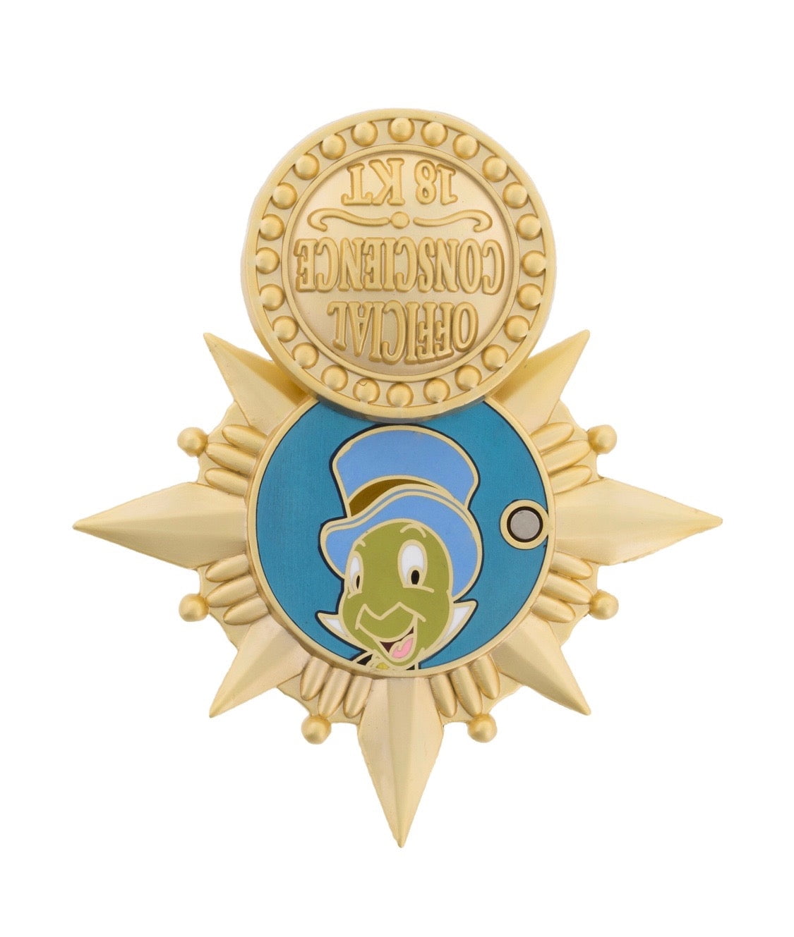 Disney Parks Official Zinc Alloy Conscience Jiminy Cricket Pin New with ...