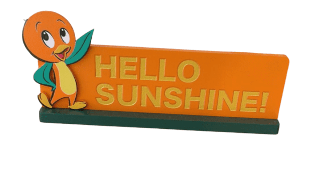 Disney Parks Orange Bird Hello Sunshine Desk Sign, New with Tag ...