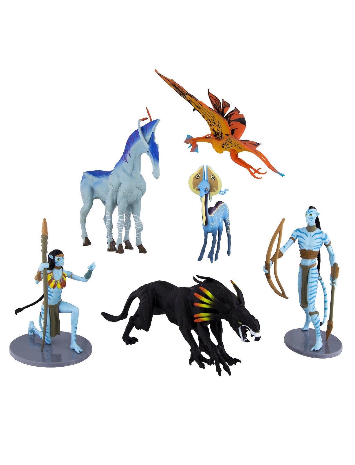 Disney Parks Pandora Avatar Na'vi Collectible Toy Figurines Set of 6 ...