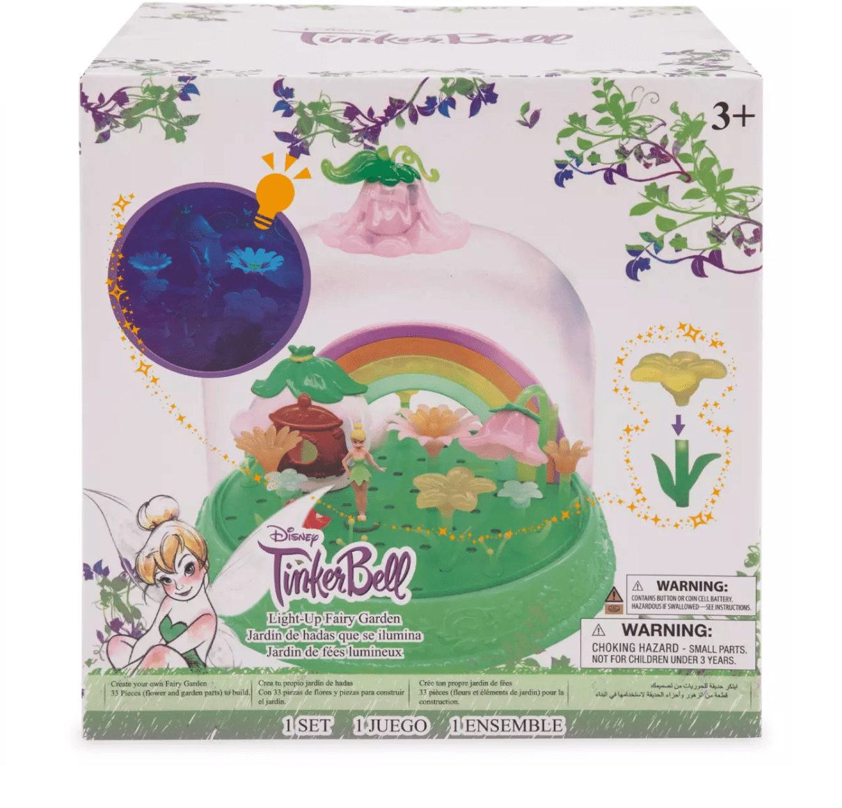 Disney Parks Peter Pan Tinker Bell Light-Up Fairy Garden New with Box ...