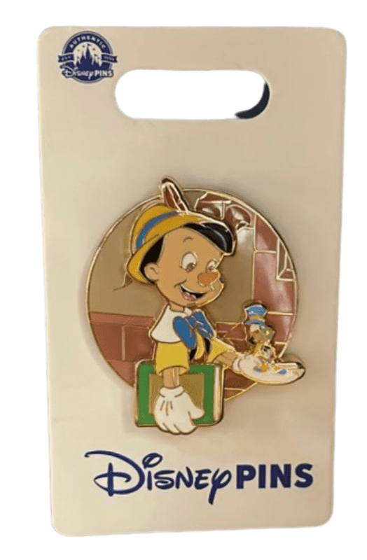 Disney Parks Pinocchio & Jiminy Cricket Pin New with Card - Walmart ...