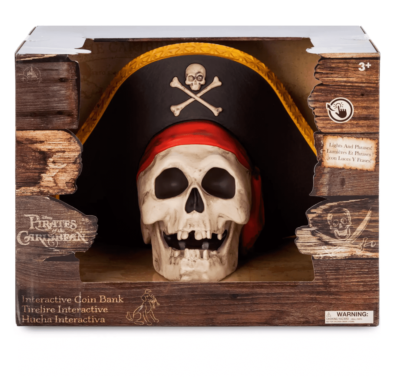 Disney Parks Pirates of the Caribbean Light-Up Interactive Coin Bank ...
