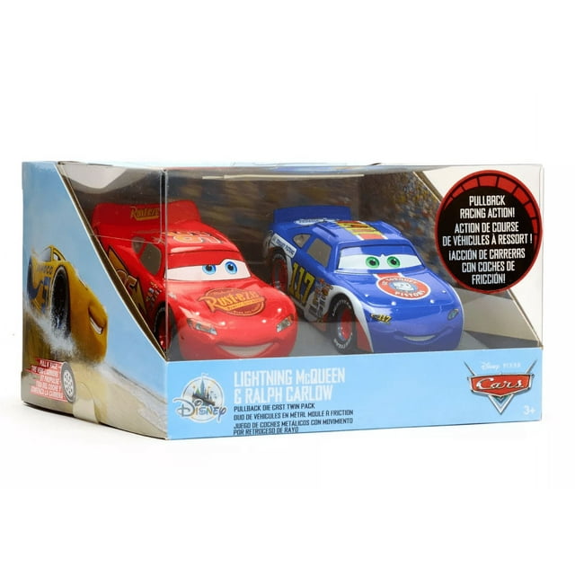 Disney Parks Pixar Cars: Lightning McQueen & Ralph Carlow Pullback ...