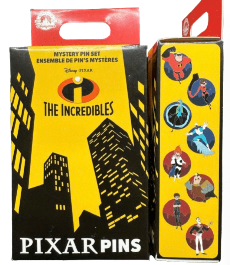 Disney Parks Pixar The Incredibles Mystery Pin Blind Pack – 2-Pc. Pin New With Card - Walmart.com