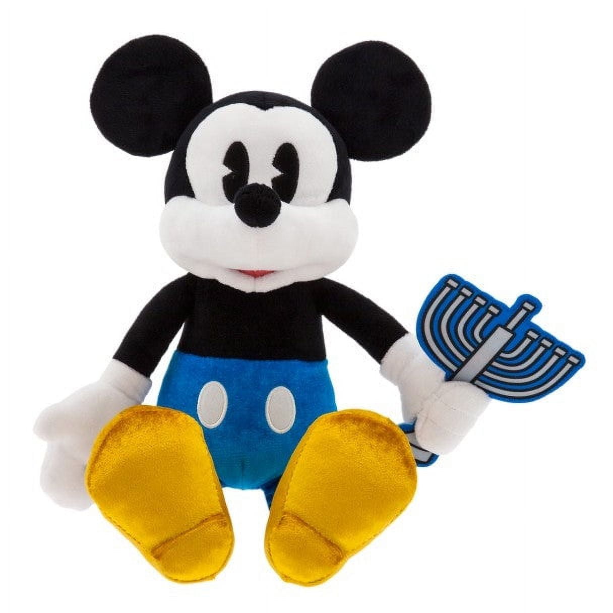 Disney Parks Plush Holiday Hanukkah Mickey Mouse With Menorah - Walmart.com