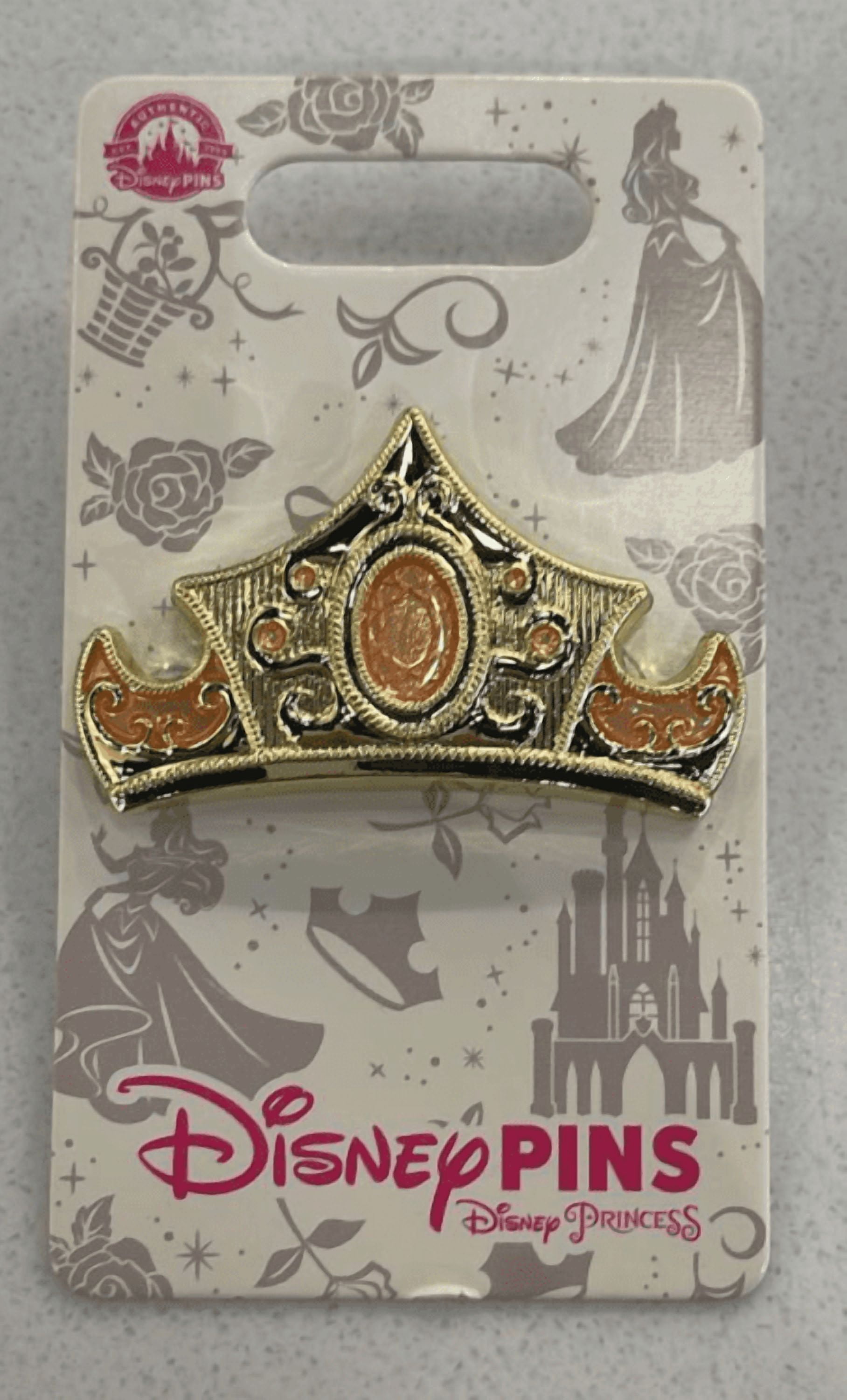 Disney Parks Princess Aurora Sleeping Beauty Crown Pin New with Card ...