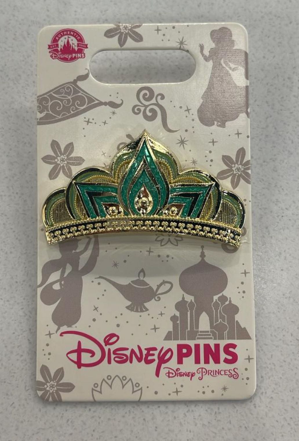 Disney Parks Princess Jasmine Aladdin Crown Pin New with Card - Walmart.com