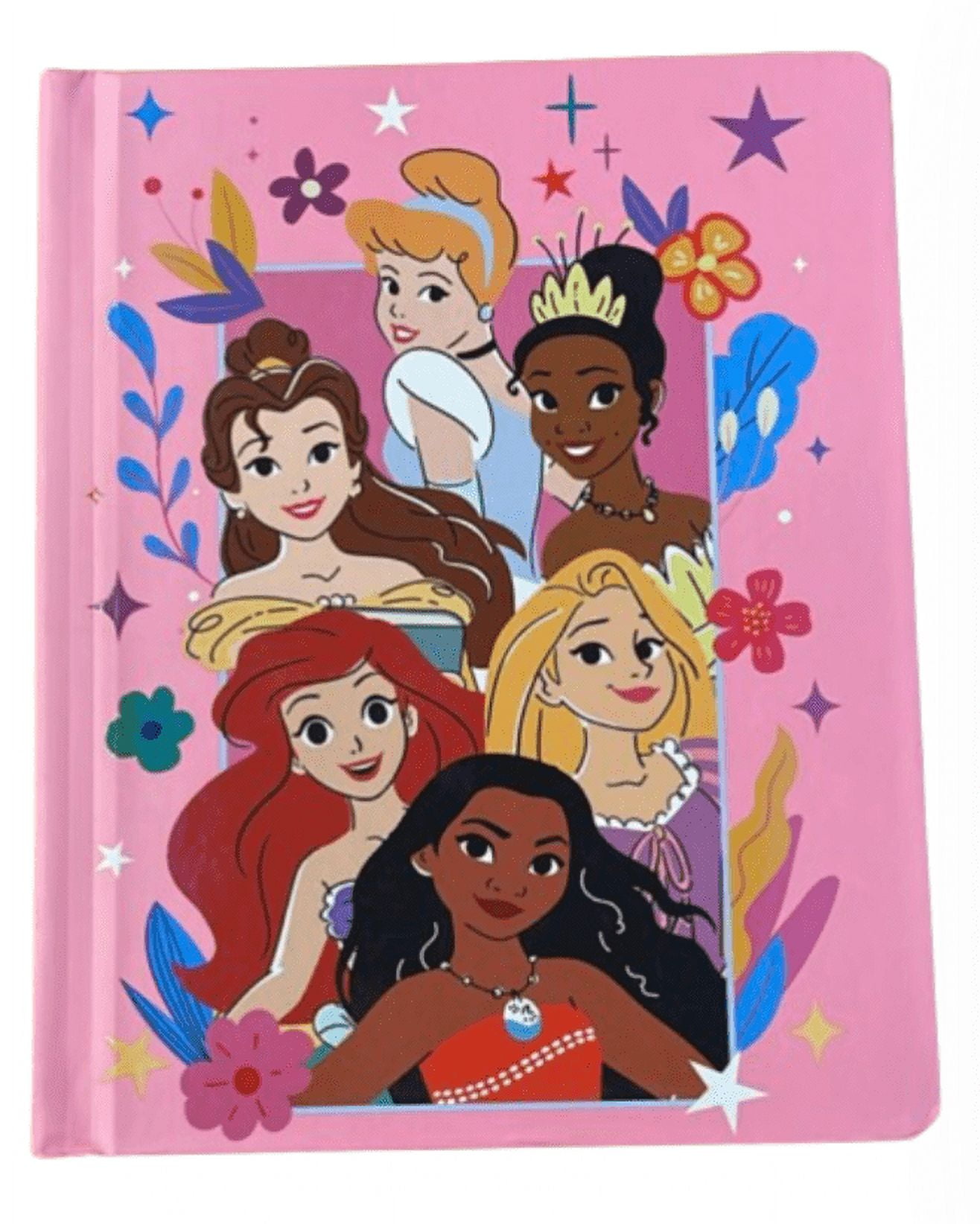 Disney Parks Princess Notebook Journal Ariel Rapunzel Belle Tiana New ...