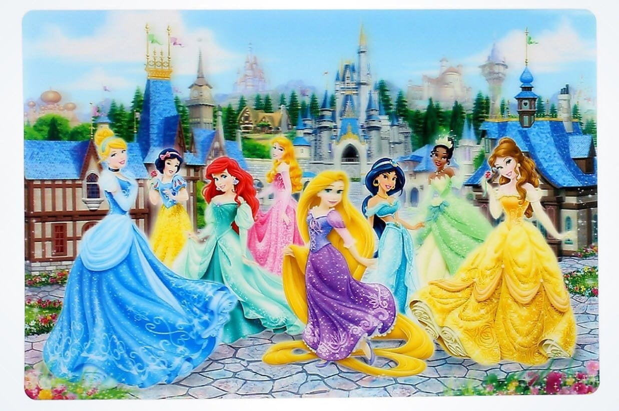 Disney Parks Princesses Lenticular Kitchen Placemat New - Walmart.com